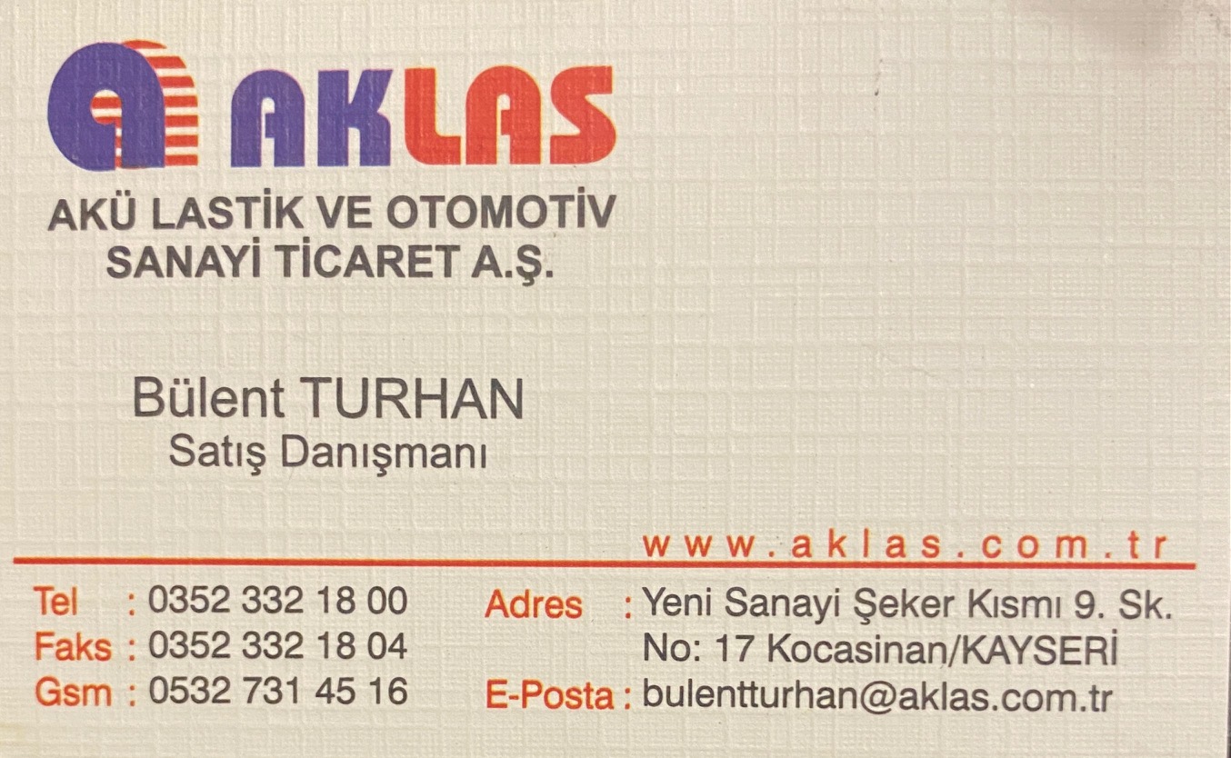 Kayseri Aklas | Kayseri Yeni Sanayi - Kayseri Yeni Sanayi